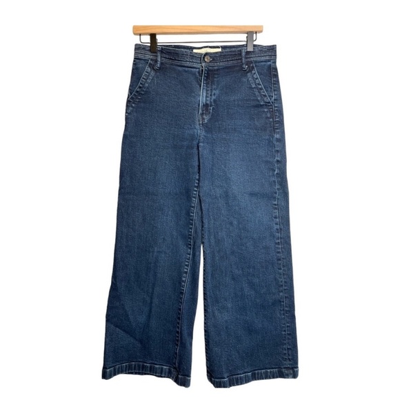 GAP | Jeans | Gap Wide Leg Super High Rise Blue Jeans Sz 3 | Poshmark